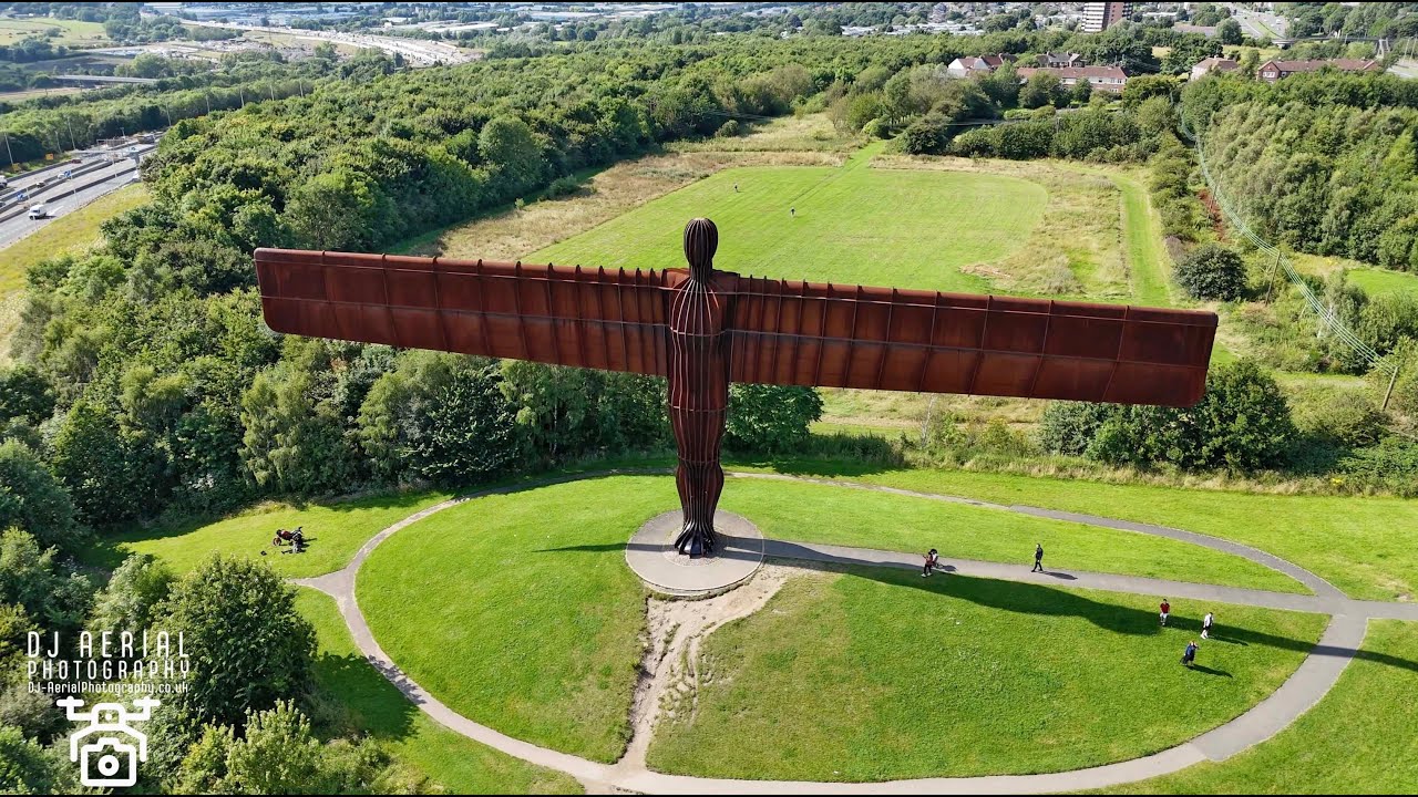 Discover Aerial Drone Footage of the Angel of the North | DJ Aerial ...