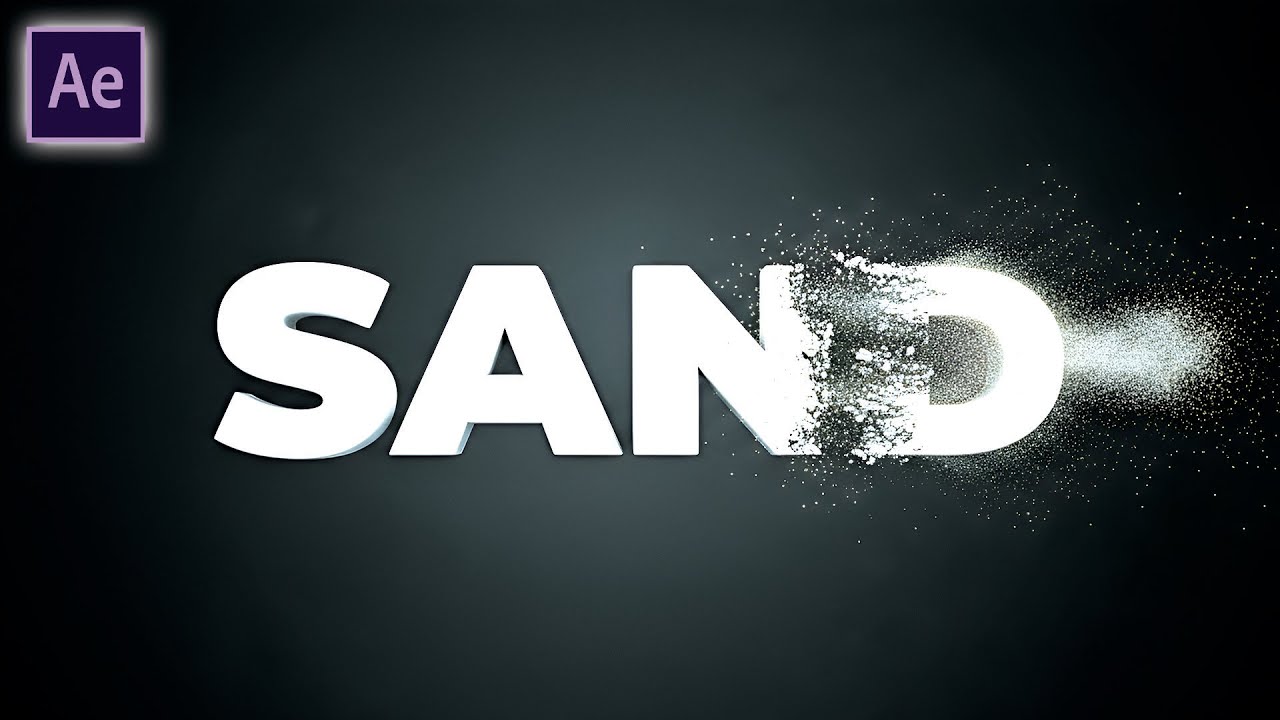 How to Create Sand Text Animation in Minutes | After Effects Tutorial ...