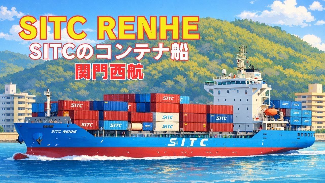SITC RENHE 関門西航 - SITC Container Lines, container ship - YouTube