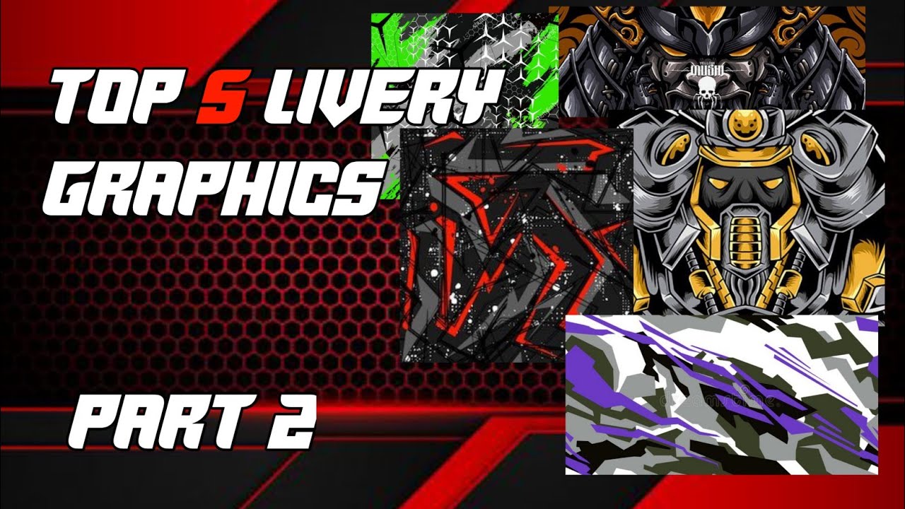 top 5 livery graphics for livery maker's download now part 2 - YouTube