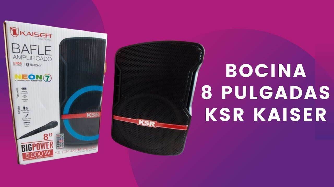 Bafle Amplificado Bocina 8 pulgadas KSR KAISER MSA 7908ND BODEGA ...