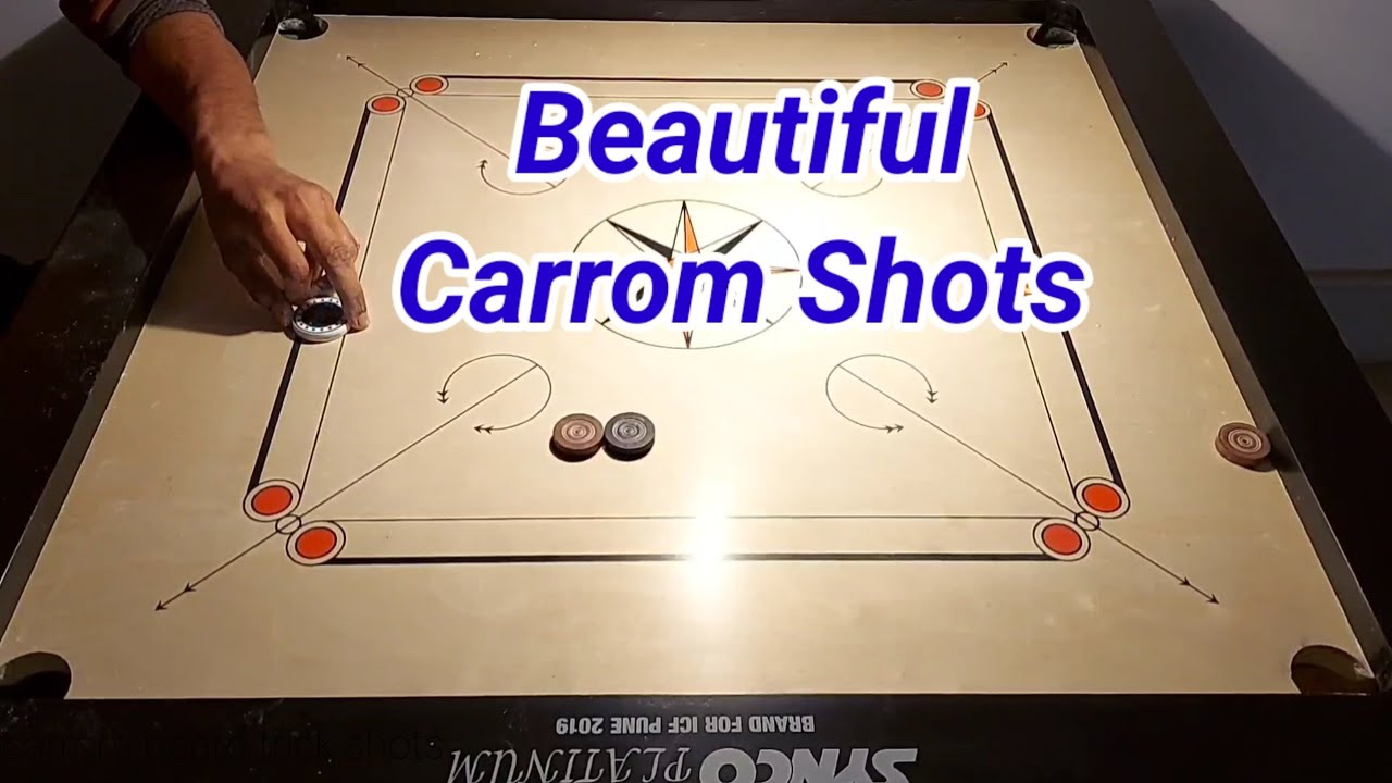 Beautiful Carrom Shots | Carrom Board Trick Shots - YouTube