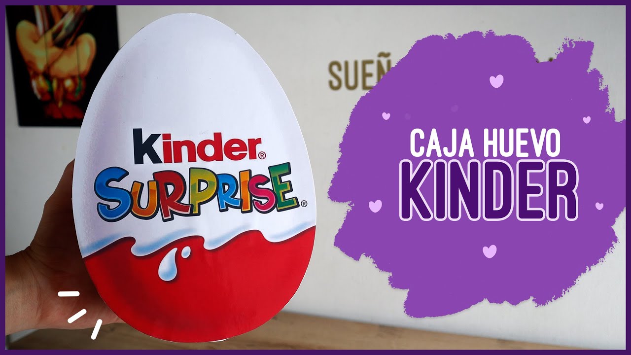 CAJA HUEVO KINDER SORPRESA ♥ Descarga la plantilla gratis - Soy Maria ...