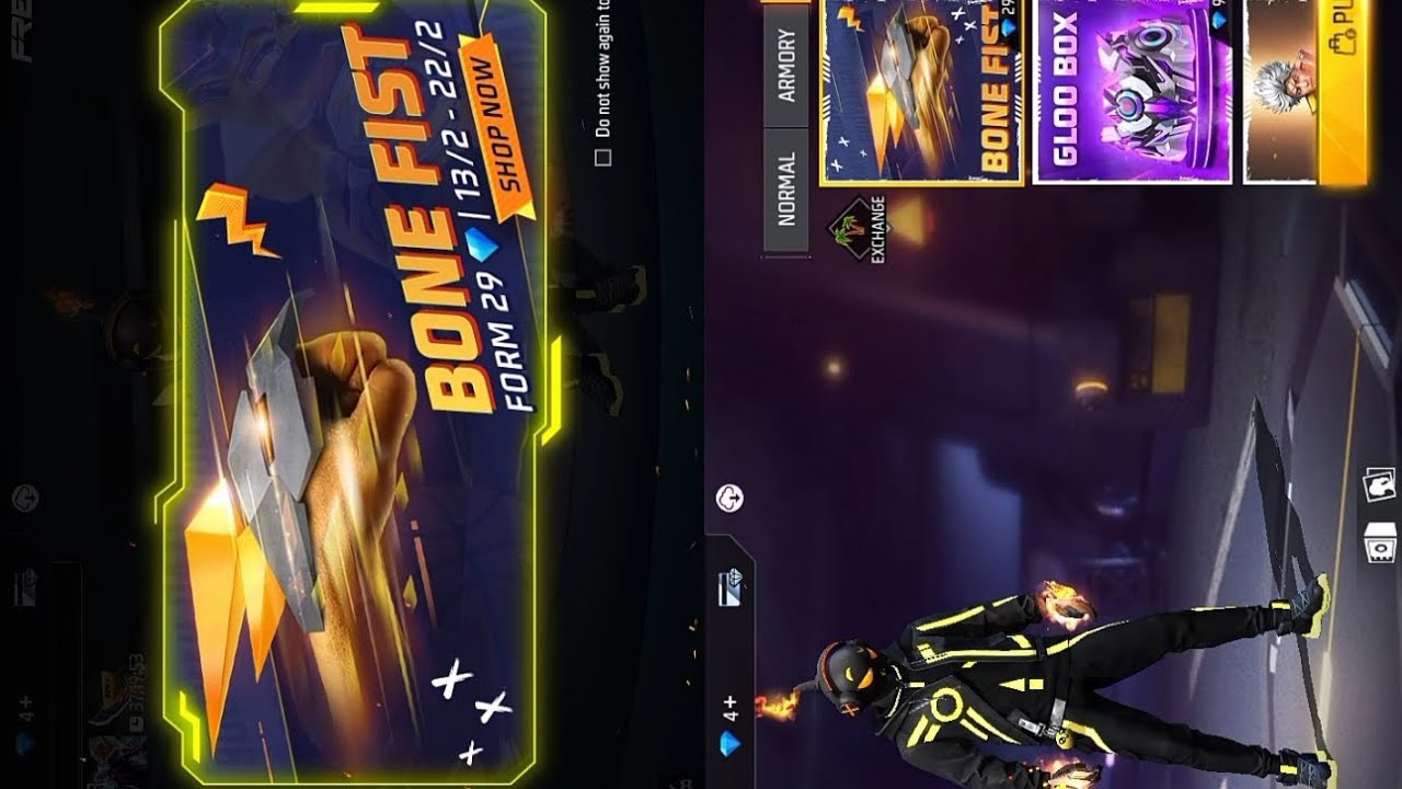 free fire New Bone Fist skin return Pakistan server 2023 | free fire ...