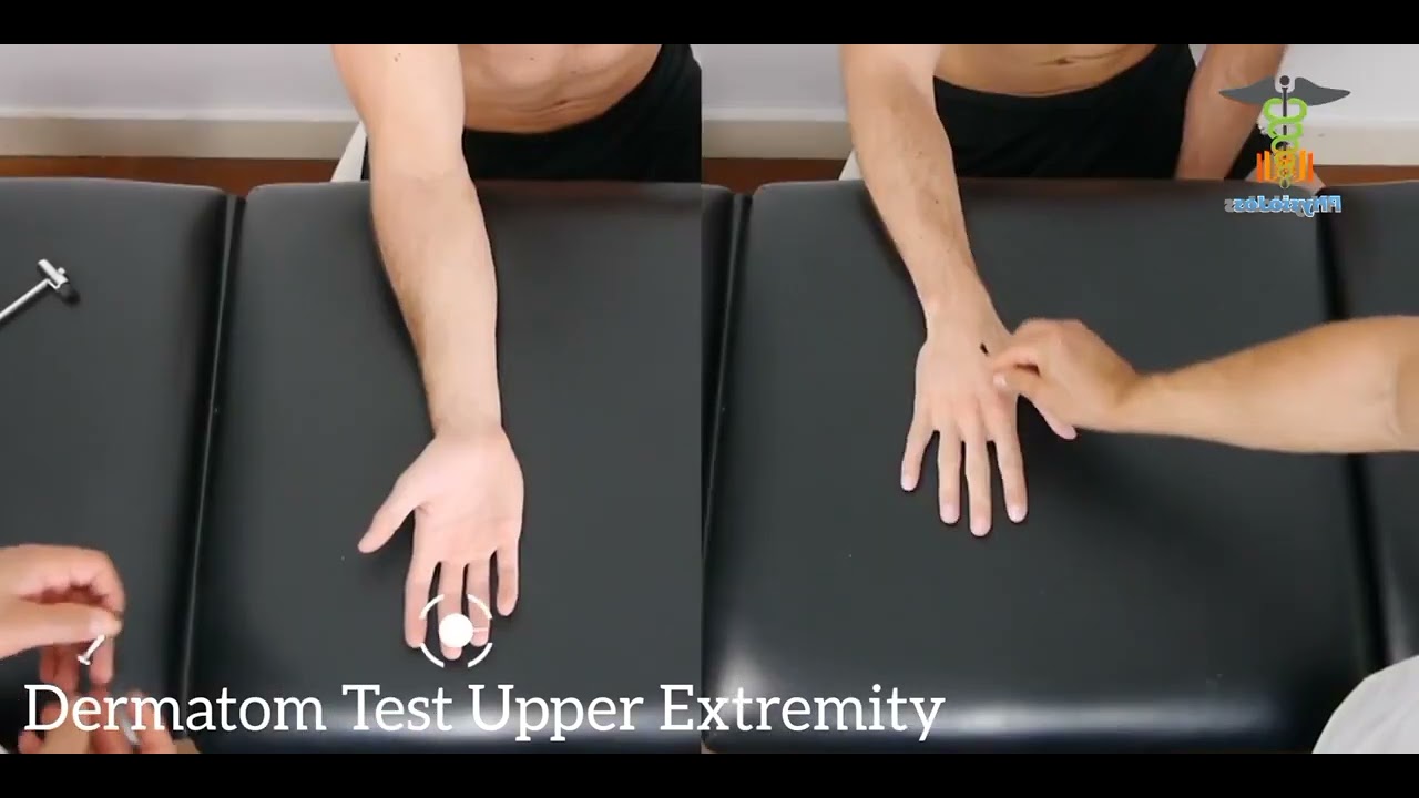 Dermatom Test Upper Extremity - YouTube