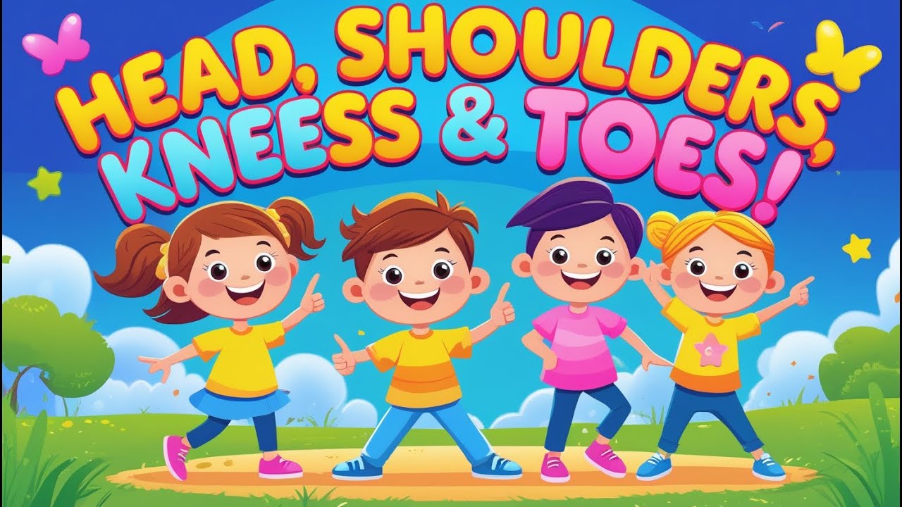 🎵 Head, Shoulders, Knees, and Toes – Fun Kids Song | Sing & Dance Along ...