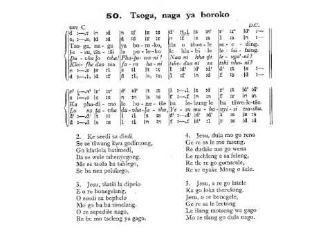 Lutheran Hymn 50 Tsoga naga ya boroko - YouTube