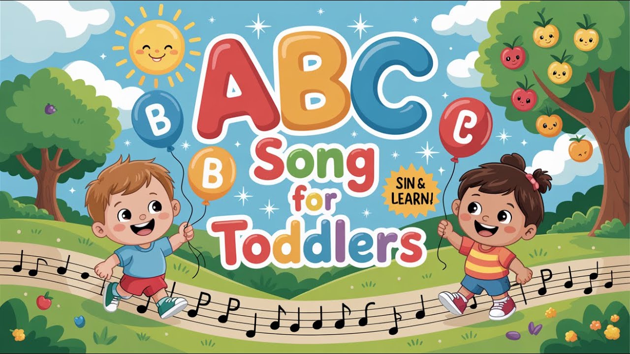 ABC Song for Toddlers 🎵 | Alphabet Chant with Words and Sounds for Kids ...
