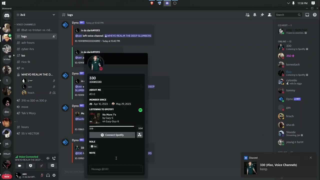 Lorzi330 Yoids To Cen At 43hr Discord Packing Youtube