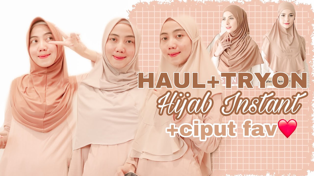 SHOPEE HAUL + TRY ON HIJAB INSTANT DAILY RECOMMENDED! - YouTube