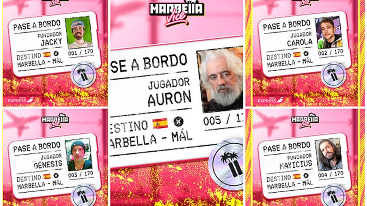LISTA COMPLETA DE LOS PARTICIPANTES DE MARBELLA VICE 2 - YouTube