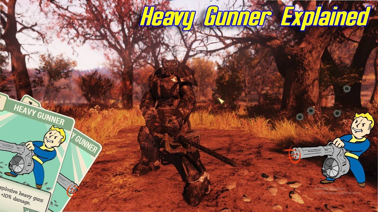 Fallout 76 - Heavy Gunner Build In Depth Explanation - YouTube