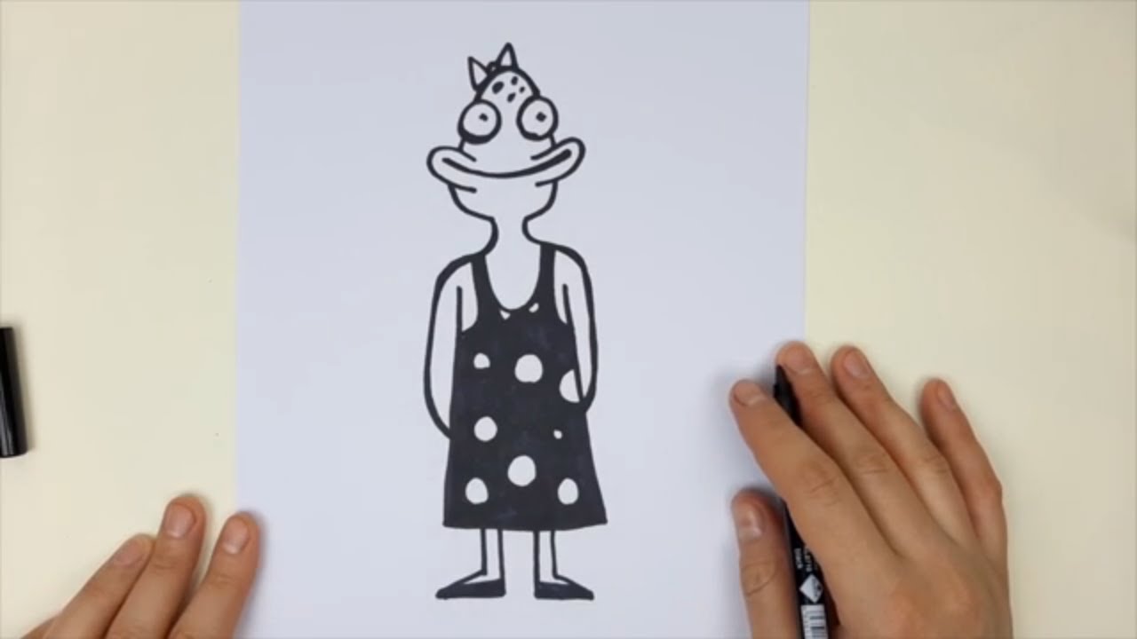 How to Draw Jesse from Solar Opposites / Easy Solar Opposites ...