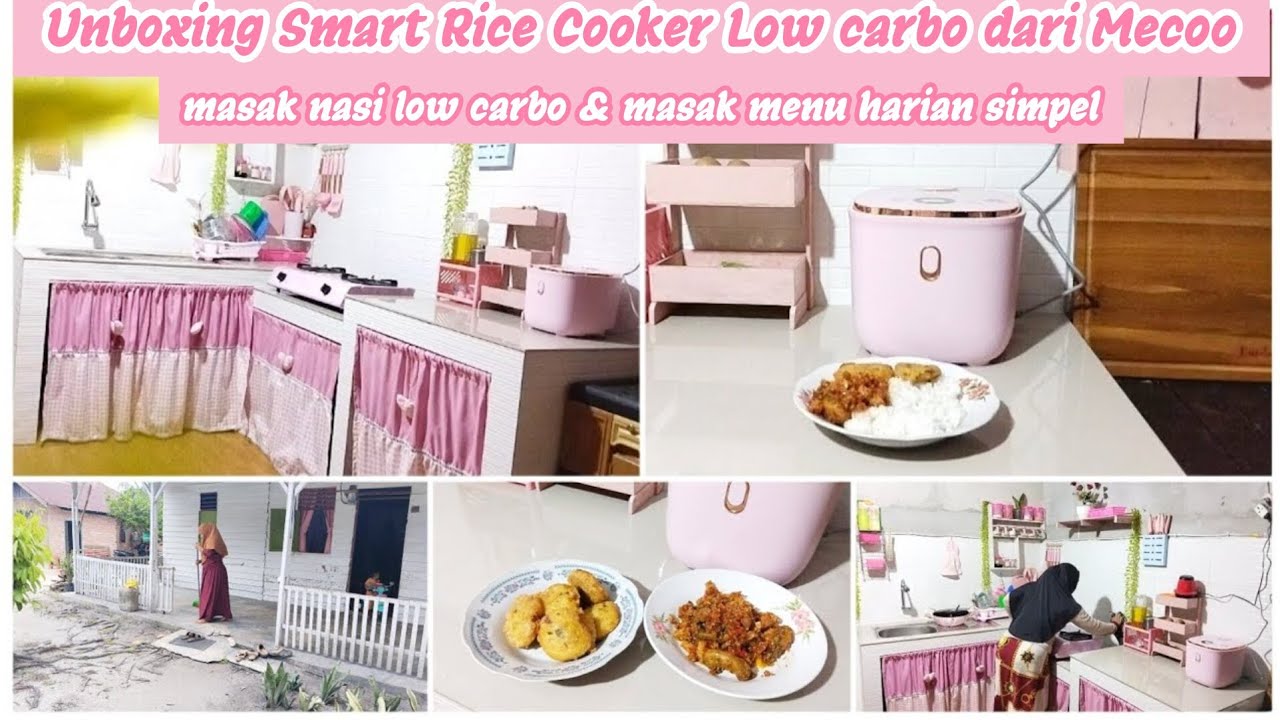 UNBOXING SMART RICE COOKER LOW CARBO DARI MECOO || BEBERES RUMAH LANJUT ...