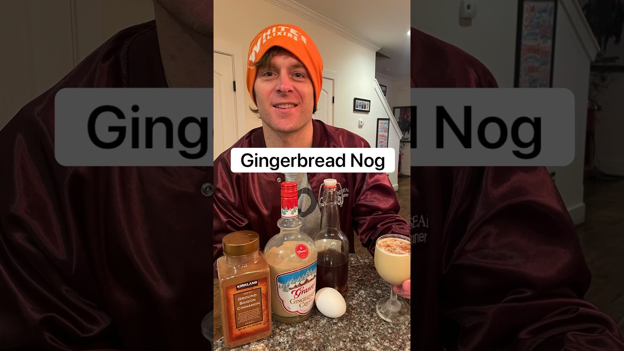 Gingerbread Whiskey Eggnog Recipe - YouTube