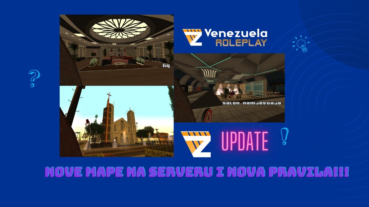 NOVE MAPE NA SERVERU I NOVA PRAVILA (VENEZUELA RP) - YouTube