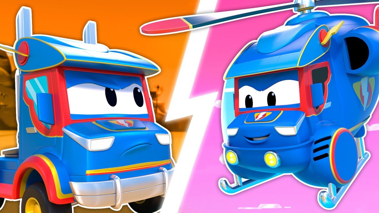 Super Truck Imposter Causes Chaos 🚓 Vehicles Cartoons for Kids | Super ...