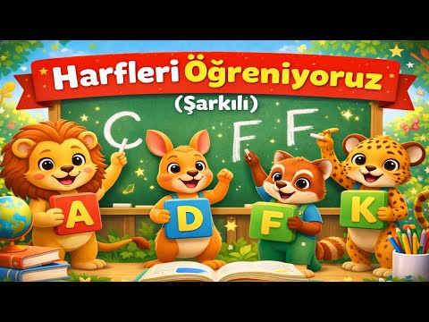 Alfabe Şarkıları | A'dan M'ye Harfleri Öğreniyoruz | Okul Öncesi Eğitici Videolar