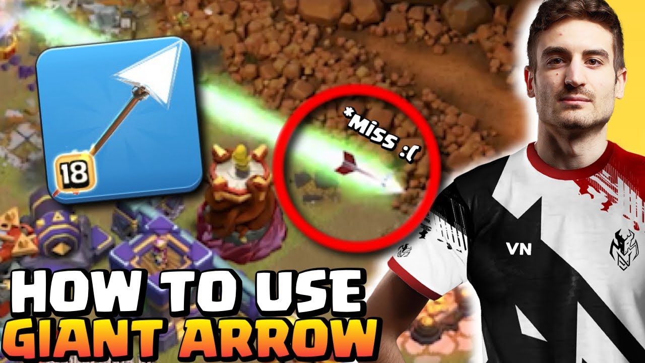 BEST WAY to use NEW Giant Arrow Equipment in Clash of Clans - YouTube