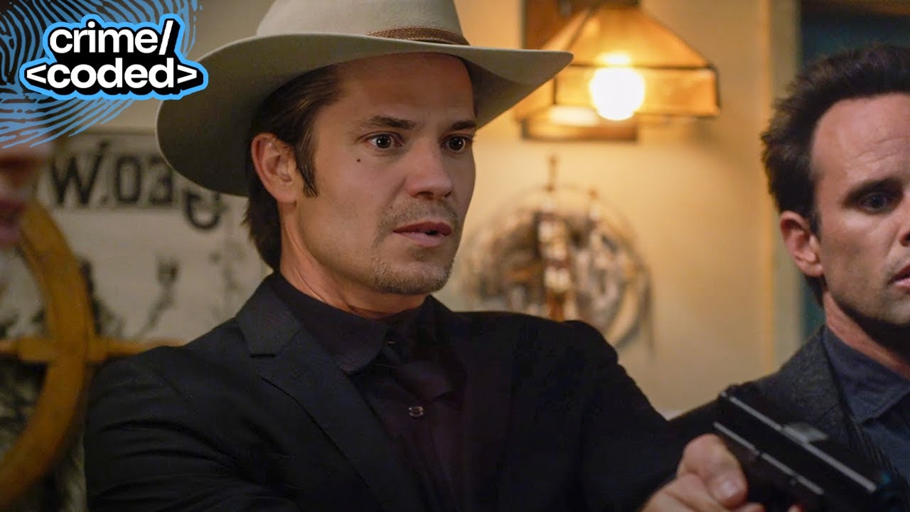 justified (2010) - raylan shoots a fake cop - YouTube