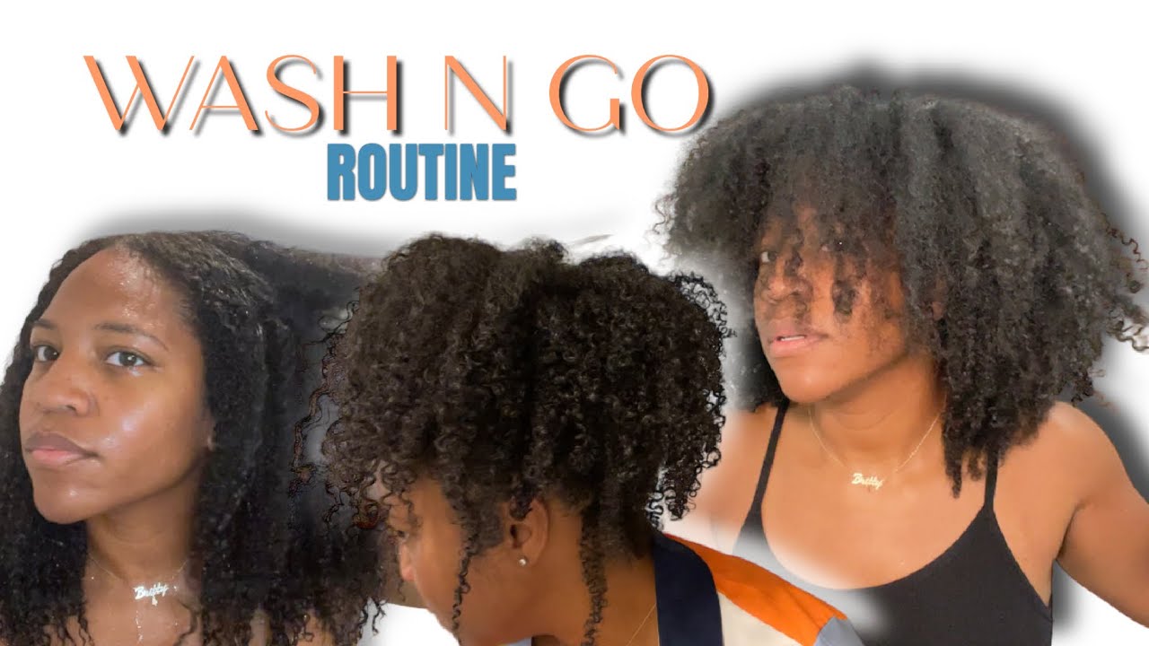 How to Wash N Go Routine on Natural Hair | A week in my wash n go Lazy ...
