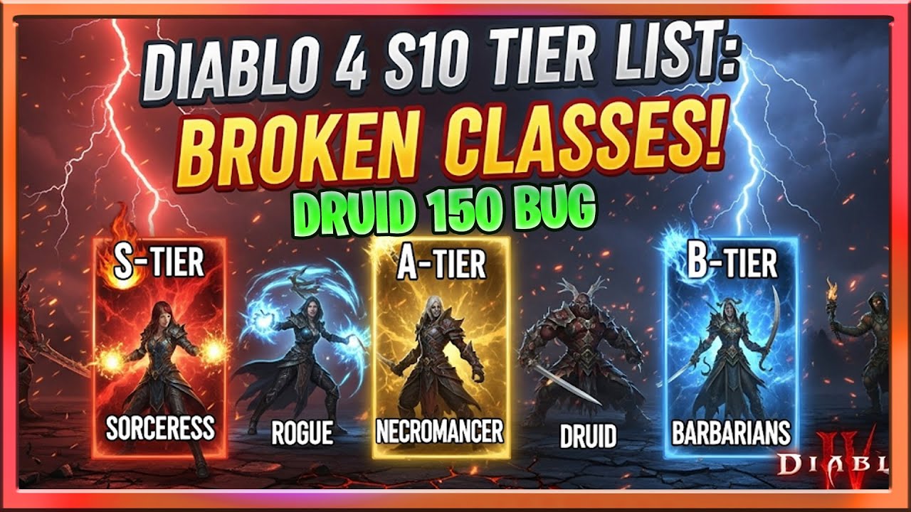 Diablo 4 Season 10 Best Class Tierlist For Infernal Chaos : Highest Pit ...