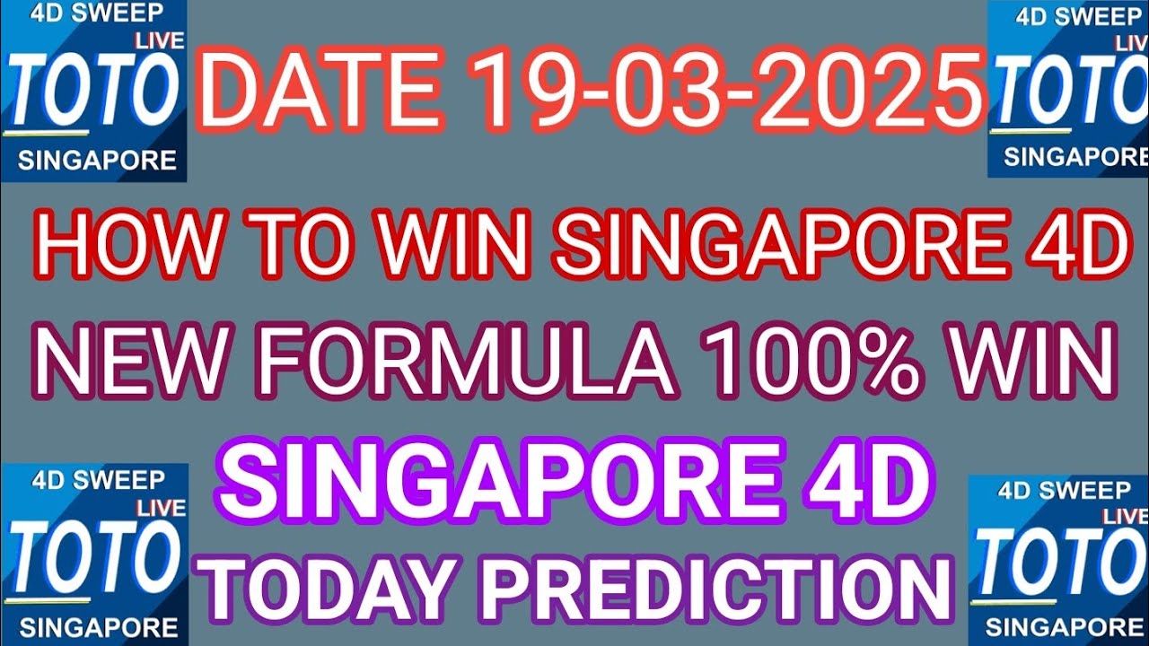 19-03-2025 Singapore Pools 4d chart | Singapore Pools 4D Prediction ...