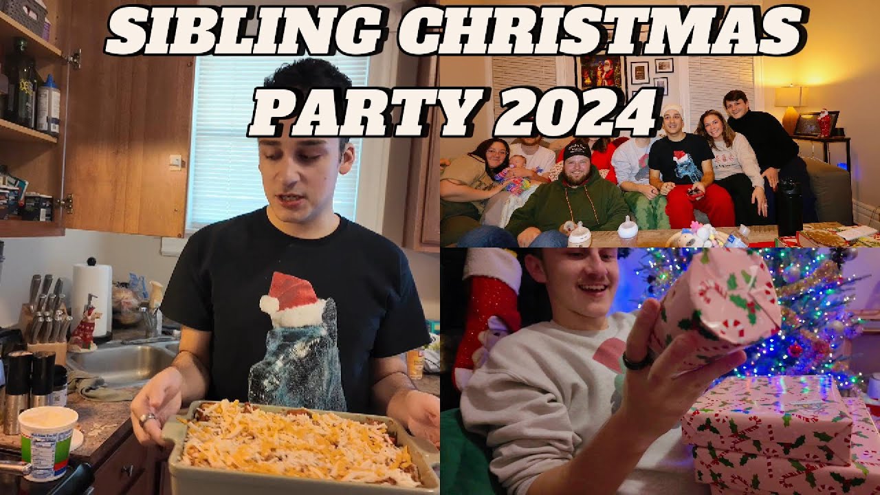 Sibling Christmas Party & Secret Santa 2024 | Vlogmas Day 26 - YouTube
