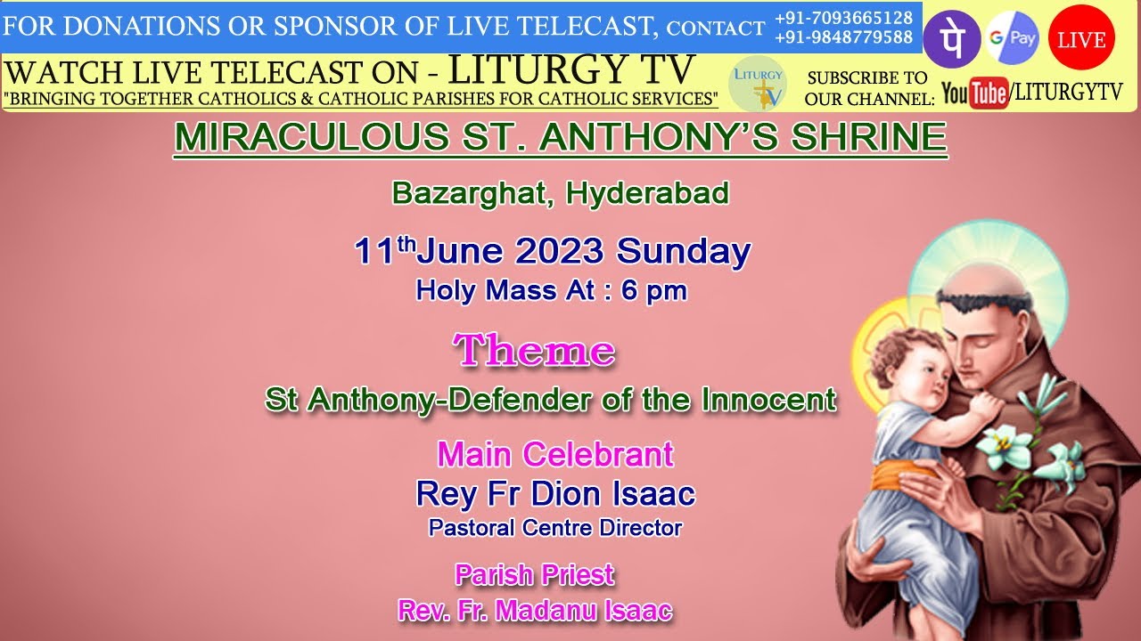 Rev Fr Dion Isaac | Annual Feast of St. Anthony | St. Anthony's Shrine ...