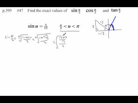 Pre Calculus Chapter 5 p.395 #47 - YouTube