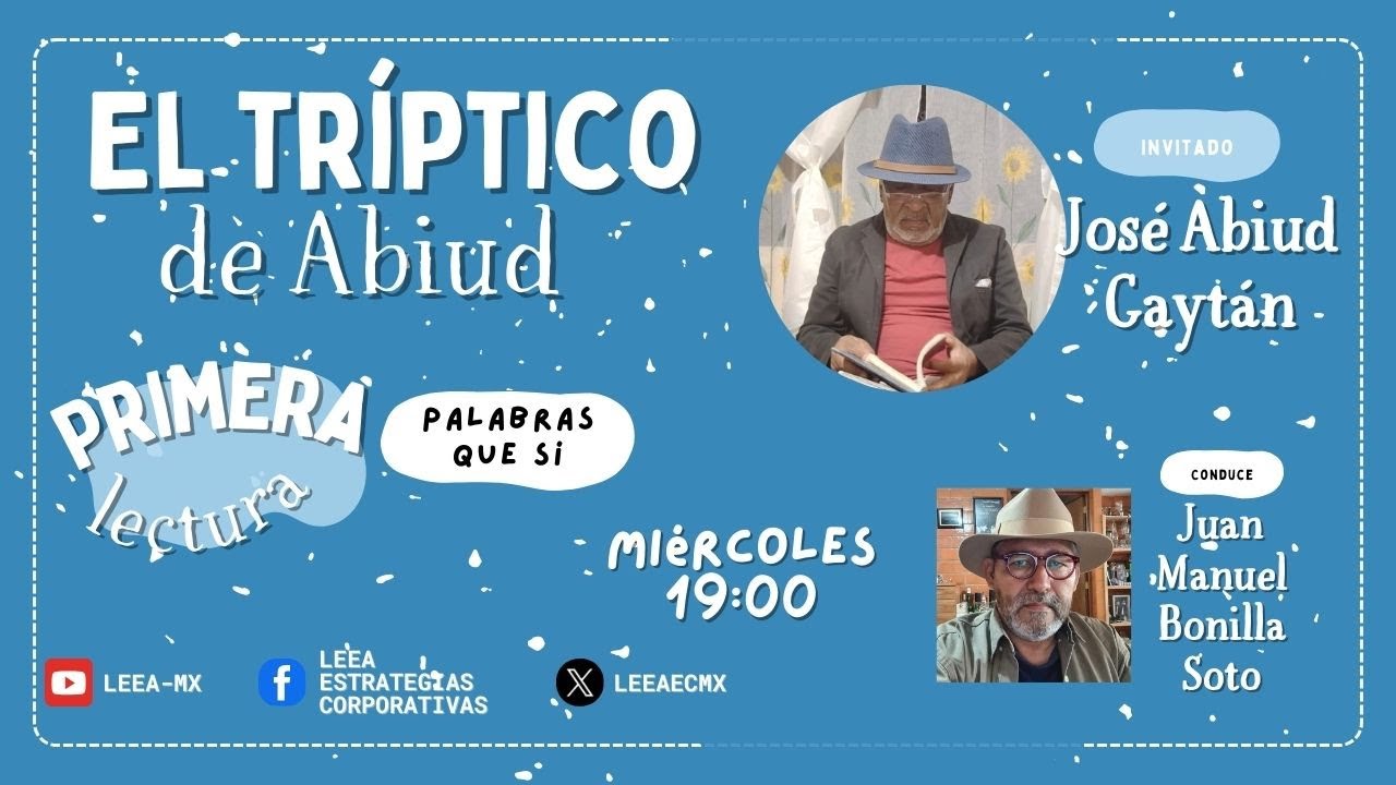 📚El tríptico de Abiud, del poeta José Abiud Gaytán📚 en 📖Primera lectura ...