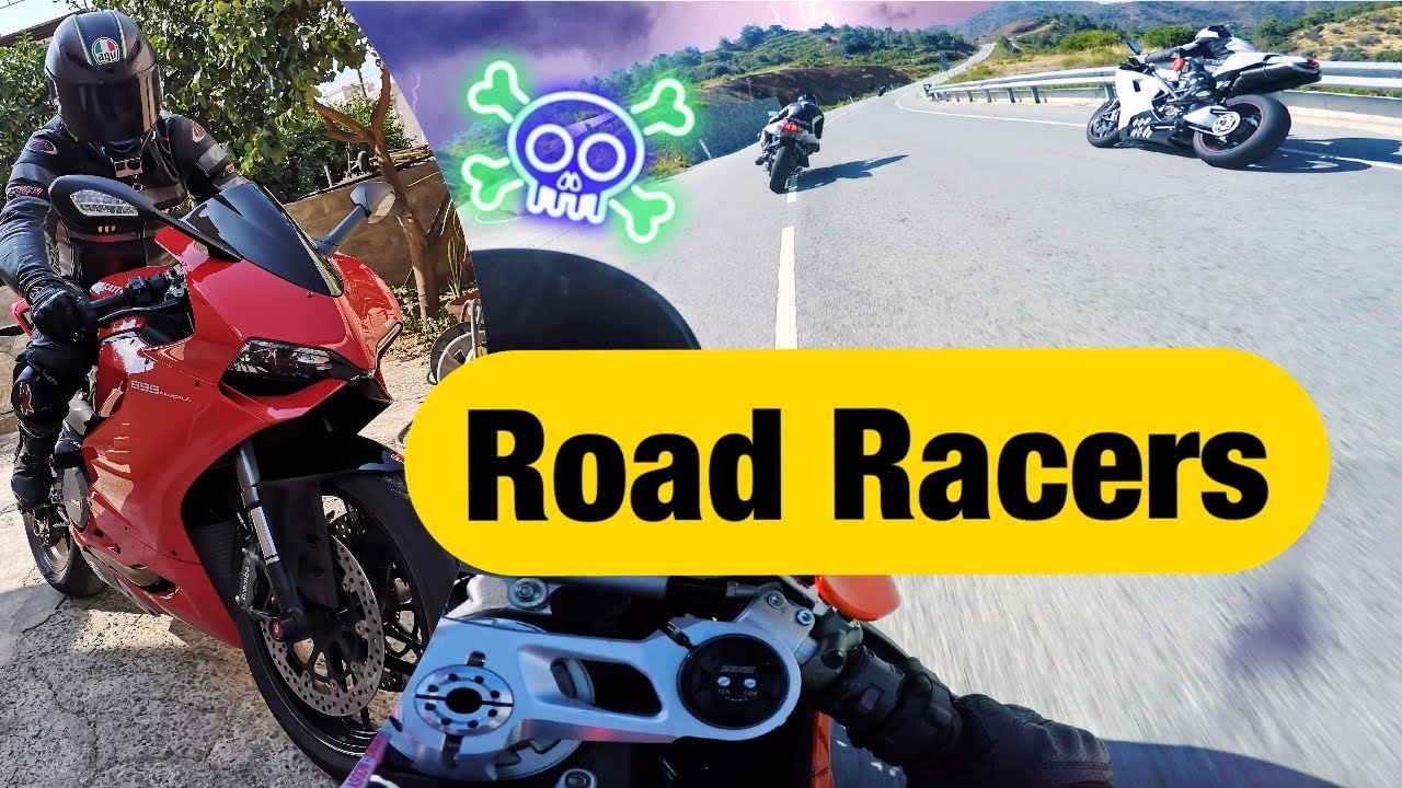 232Km HIGH speed bikers on street roads - Ducati chasing - YouTube