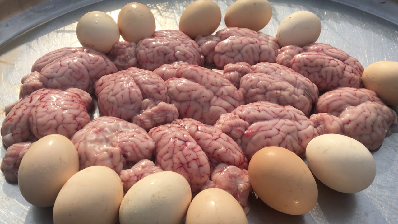 Brain with Egg Curry - Brain Egg Recipe - YouTube