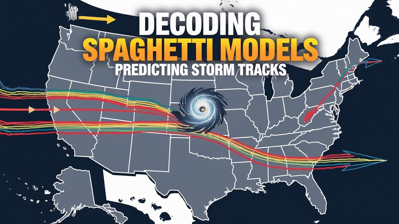 Decoding Spaghetti Models:Predicting Storm Paths#SpaghettiModels #HurricaneTracking # ...