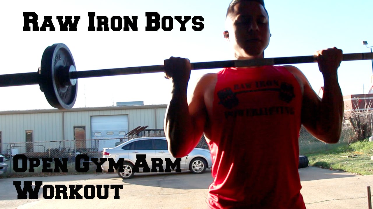 Raw Iron Boys | Open Gym Arm Workout - YouTube