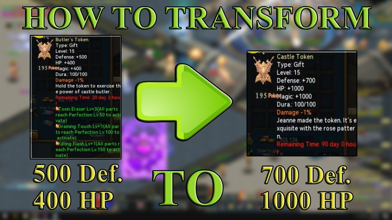 Conquer Online~ How to transform Butler's Token to Castle Token ...