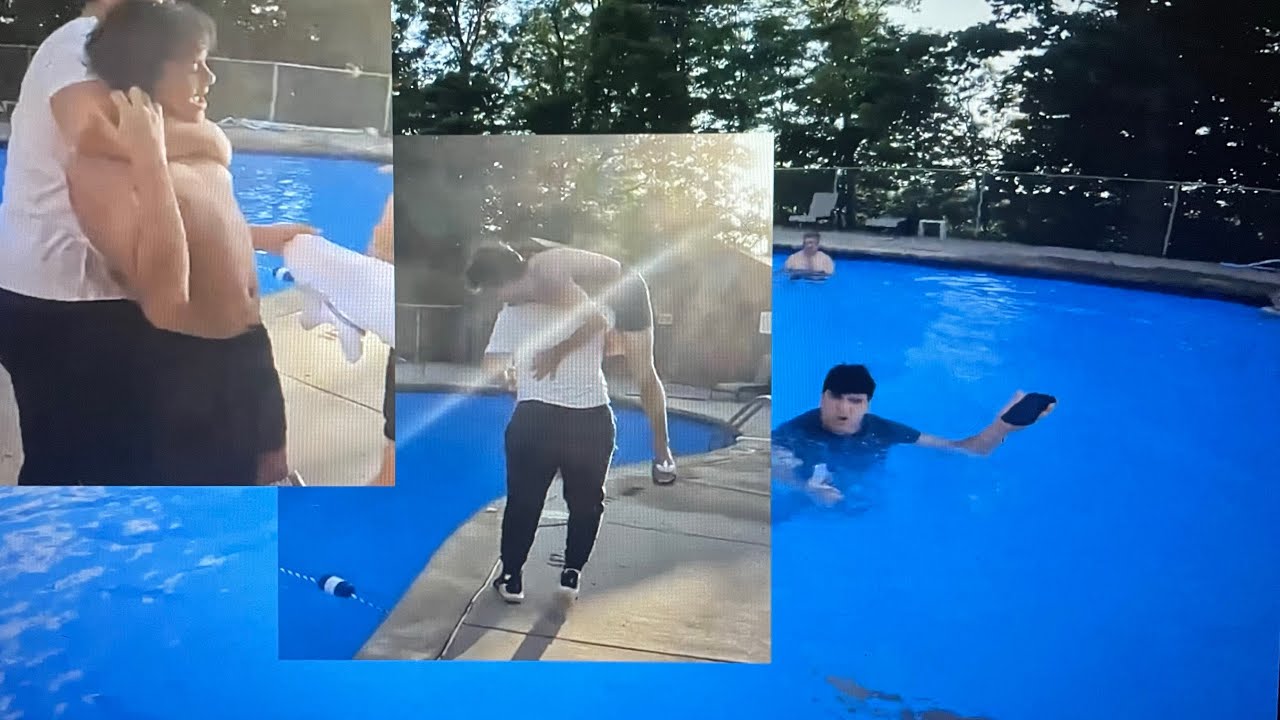 He did this . . . after I pushed him in the pool - YouTube