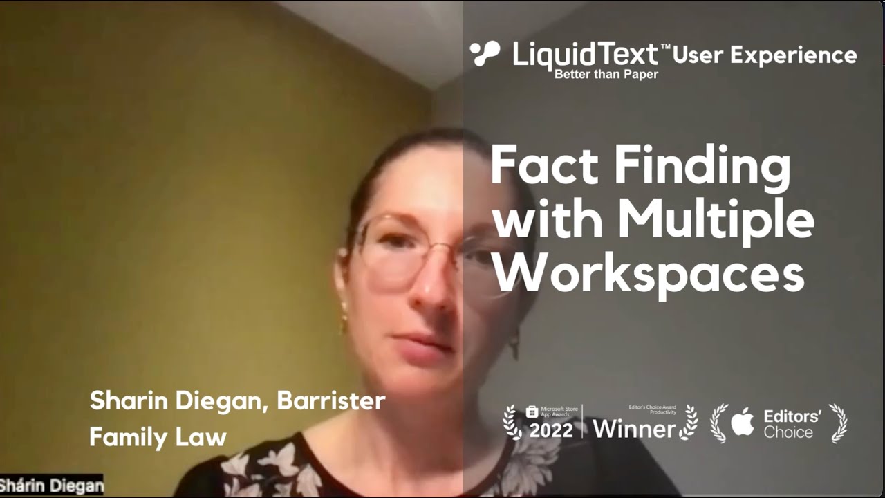 Multiple Workspaces for Fact Finding - YouTube