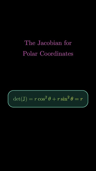 The Jacobian for the Polar Coordinates #manim #mathanimation #jacobian ...