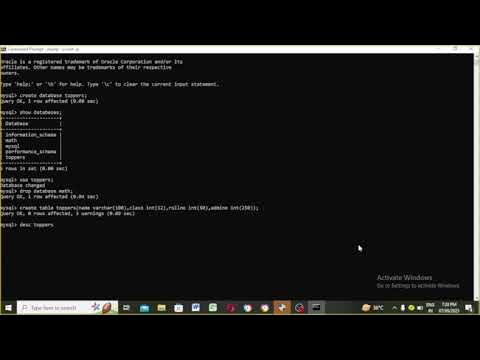 How to create a database easily in(MYSQL) - YouTube