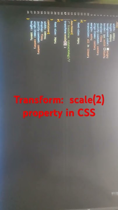 Transform Scale 2 Property In Css Coding Html Css3 Javascript