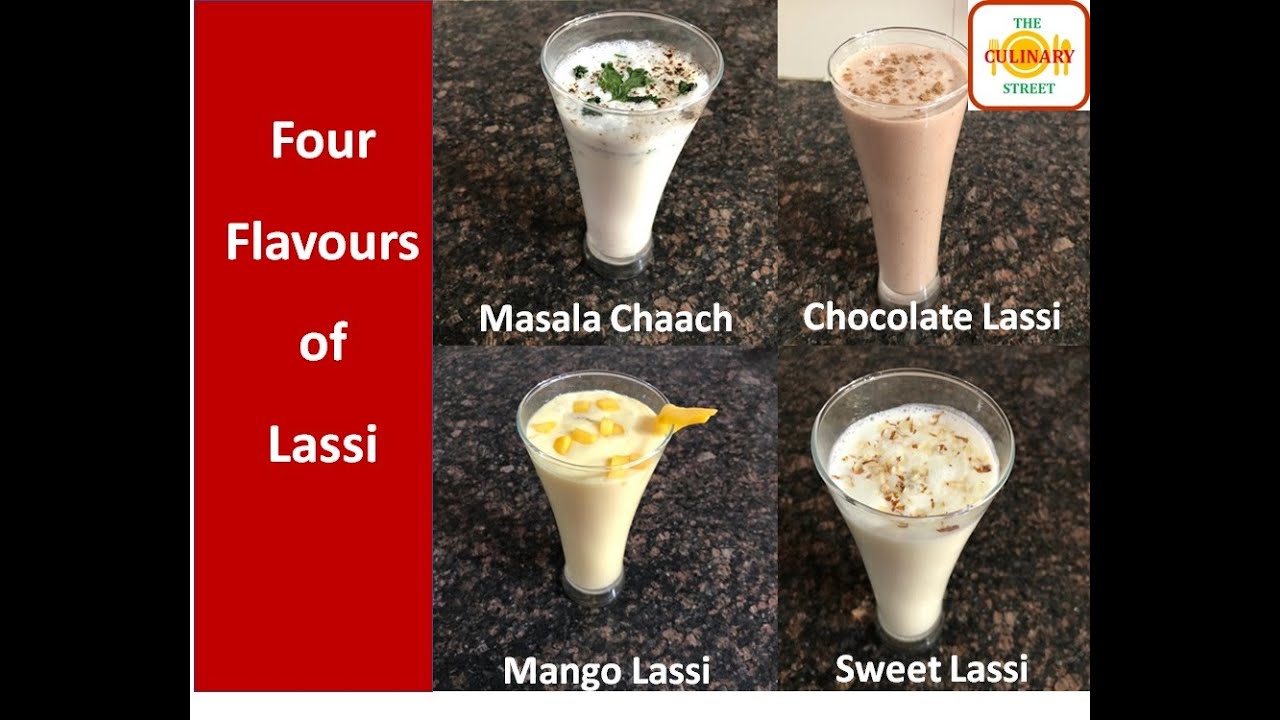 Refreshing Lassi | Four flavours of Lassi | Healthy Summer Drink - YouTube