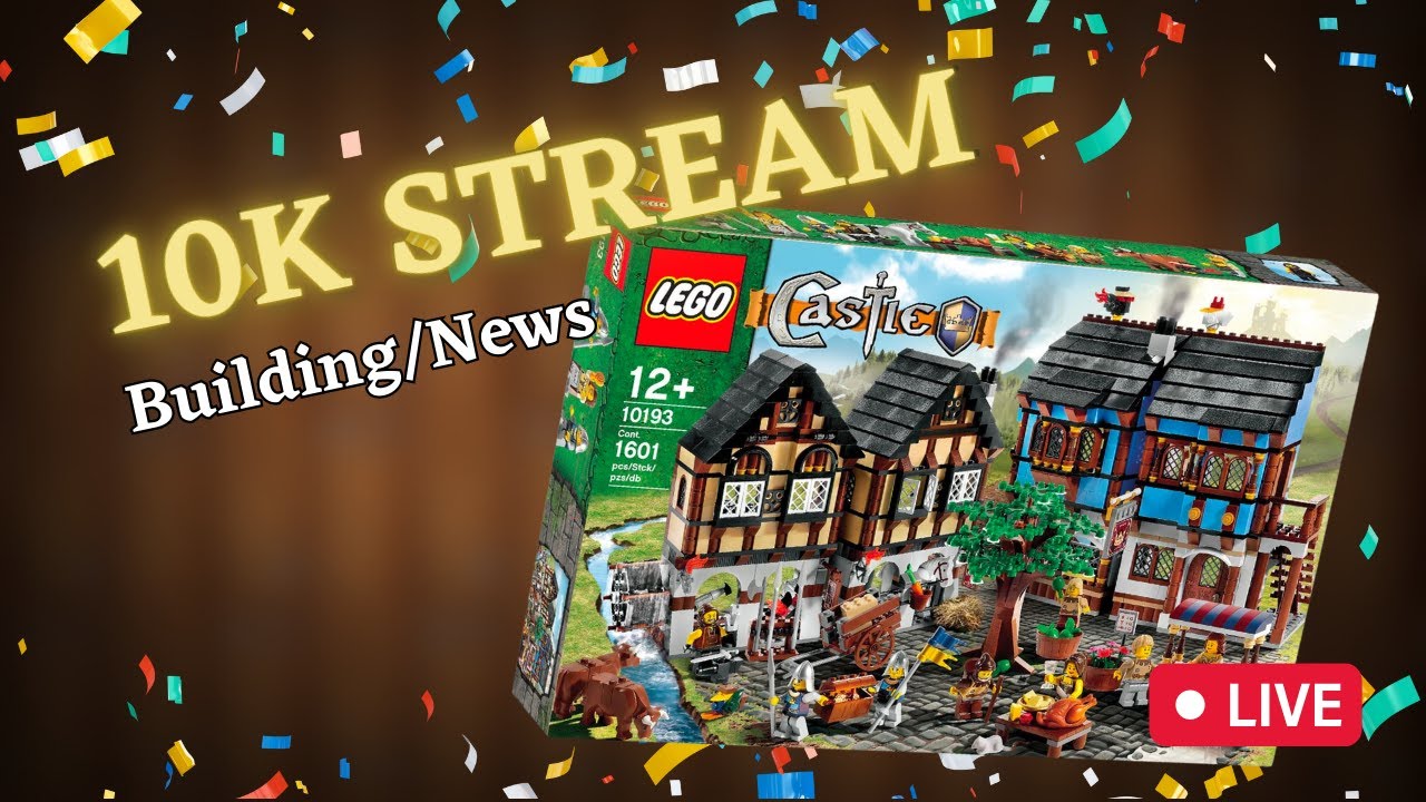 10K Stream, 10193: Medieval Market Village Build, and Lego News - YouTube