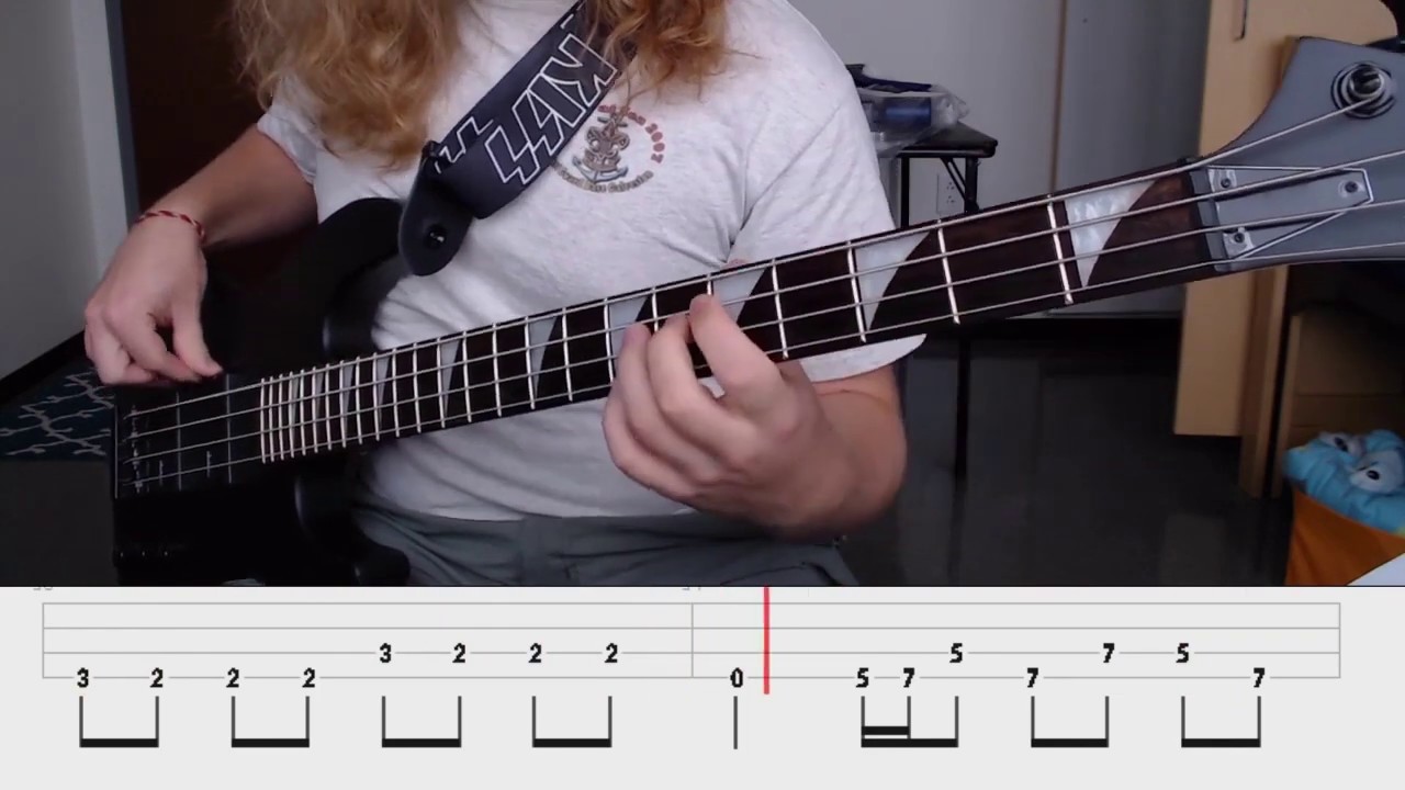 Enter Sandman - Metallica (Bass Cover) With Tabs! - YouTube