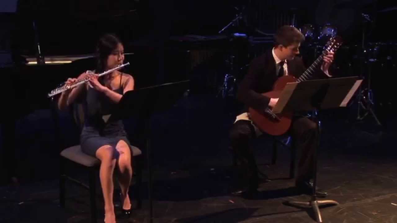 YoungArts LA 2014 | Viola Chan, Flute | Dominic Flynn, Guitar - YouTube
