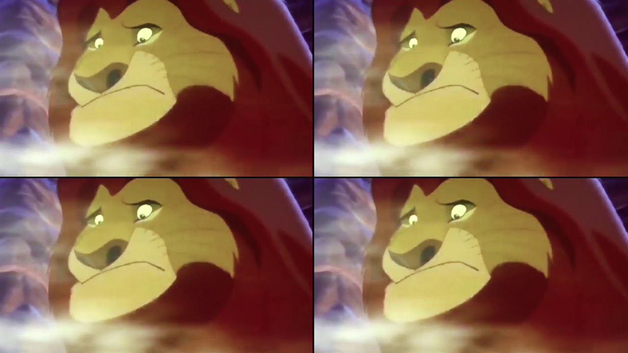 Lion king Simba finds Mufasa 4 screens - YouTube