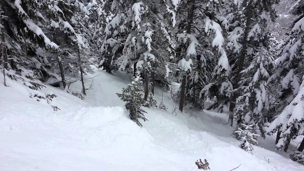 Sunday river spruce cliff/ledges - YouTube
