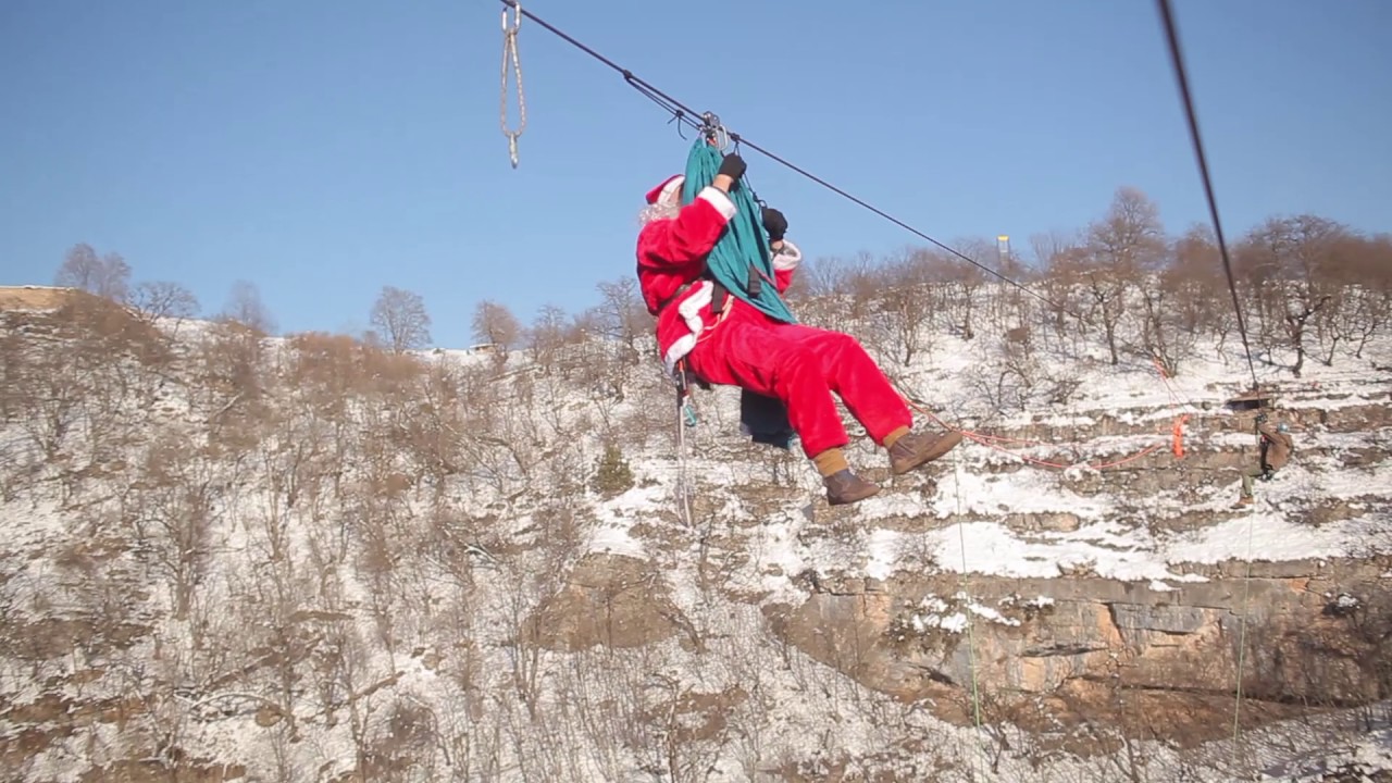 Behind The Scenes - First Rope Jumping From ZipLine - YouTube