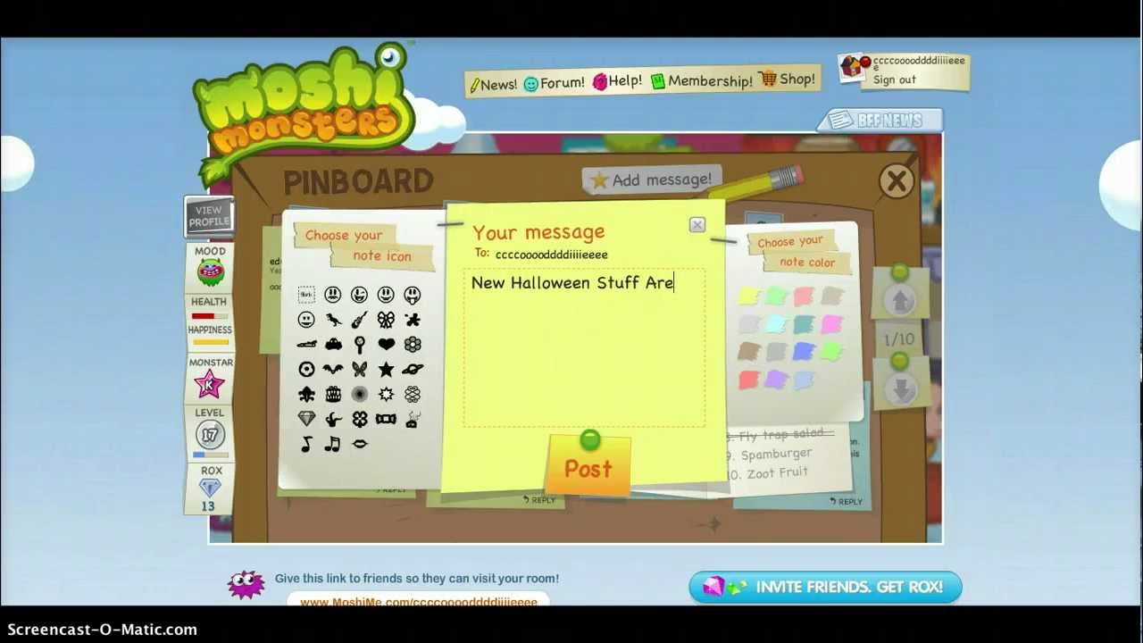 Moshi Monsters Halloween Stuff!!! - YouTube