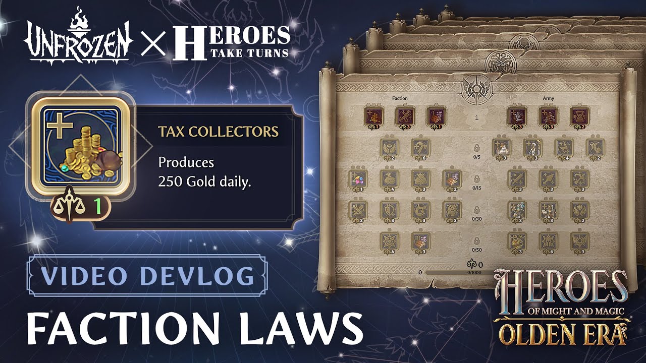 Devlog #5 : Faction Laws in Heroes of Might and Magic: Olden Era! - YouTube